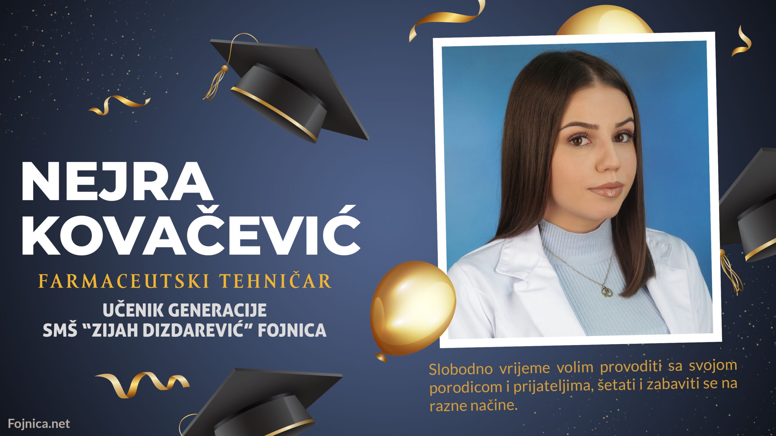 Intervju sa učenicima generacije / Nejra Kovačević - Ponos SMŠ "Zijah ...