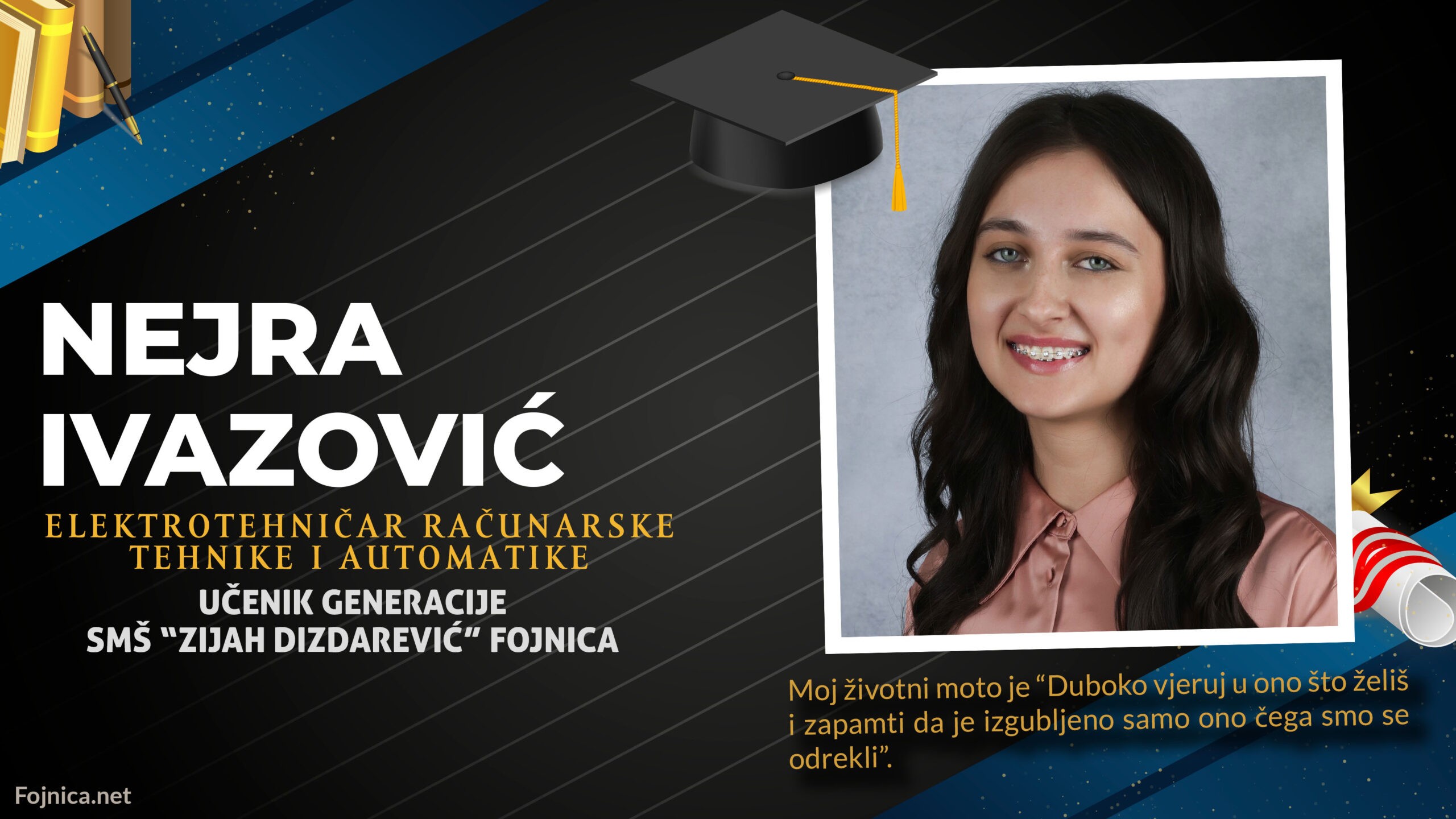 Nejra Ivazović – Ponos SMŠ “Zijah Dizdarević” Fojnica / Intervju sa ...